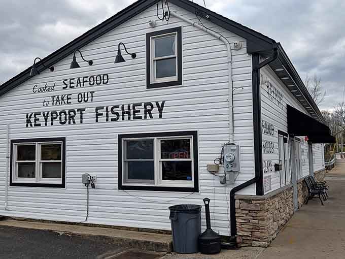 When the sign says "Cooked Seafood to Take Out," your stomach already knows exactly where this story ends.