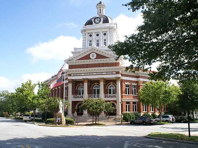 That Morgan County Courthouse clock tower isn't just telling time, it's telling the whole story of Madison in one magnificent glance.