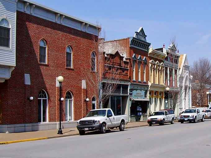 These colorful facades tell stories of a simpler time when every building had character and nobody was in a hurry.