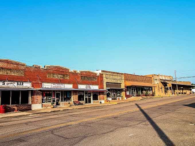 Golden hour hits these historic storefronts just right, making every brick tell a story of Czech settlers and Texas dreams.