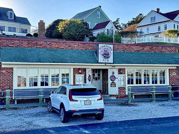 Historic brick meets coastal charm at this Yorktown treasure where the seafood is always worth the stop.