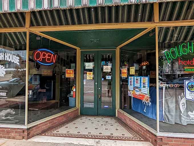 The entrance to happiness looks exactly like it should: honest, inviting, and completely unpretentious.