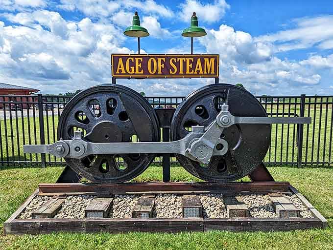 The Age of Steam sign greets you like an old friend who happens to own a lot of trains.
