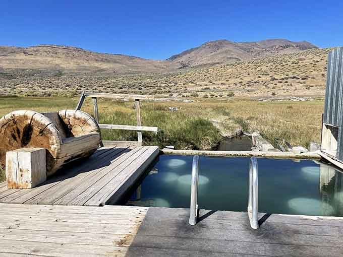 Hot water bubbling up from the earth like nature's own room service, no tip required.