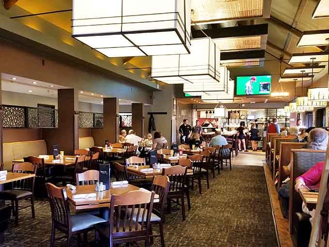 A dining room this warm and lively proves that good food naturally pulls people together, no invitation needed.