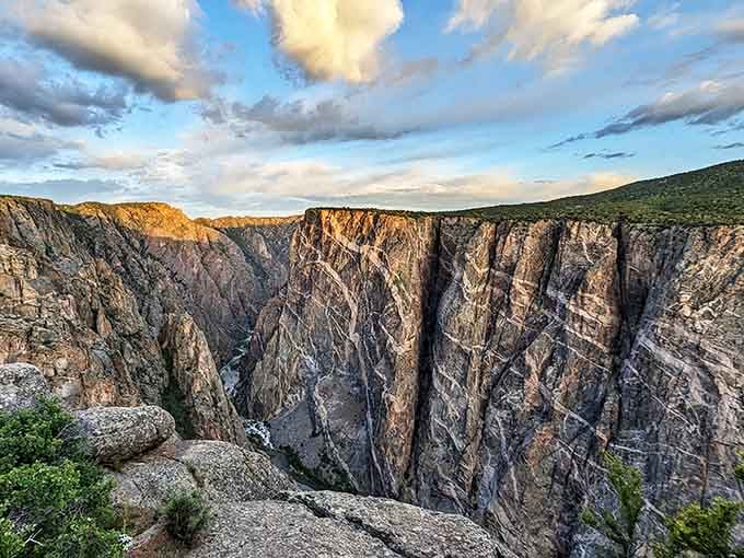 Those vertical walls drop 2,722 feet straight down, making your stomach do things it wasn't designed for.