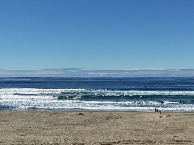 Waves rolling in like they've got somewhere important to be, and honestly, so do you. Come see this.