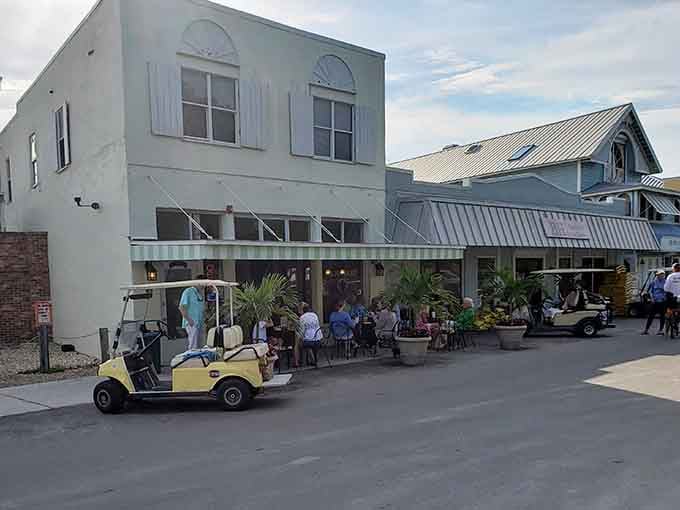 Golf carts outnumber cars here, which tells you everything about the island's priorities and pace.