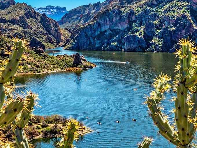 That moment when you realize Arizona's idea of a lake view rivals anything the coast offers.