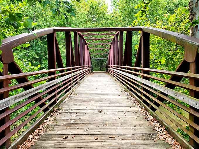 This bridge looks like it leads to Narnia, but it actually leads somewhere even better: adventure.
