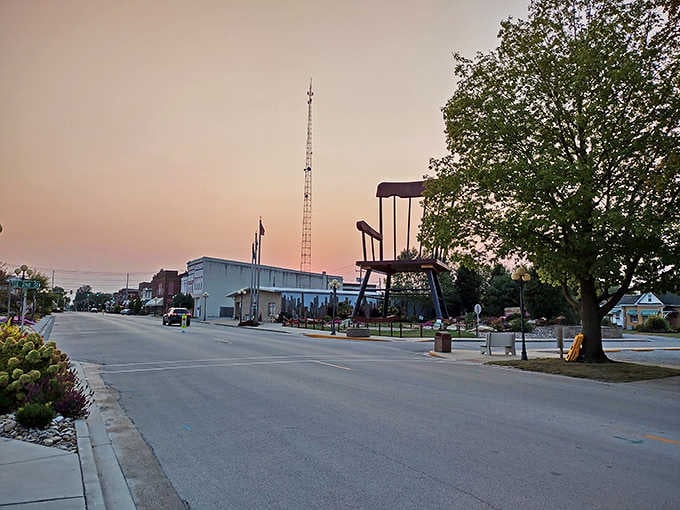 That giant rocking chair at sunset isn't a mirage. Casey, Illinois really is this magical.