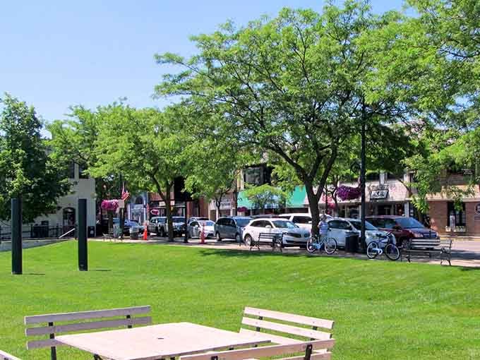 Downtown Charlevoix proves small-town America still thrives when you mix charm, walkability, and really good ice cream shops.