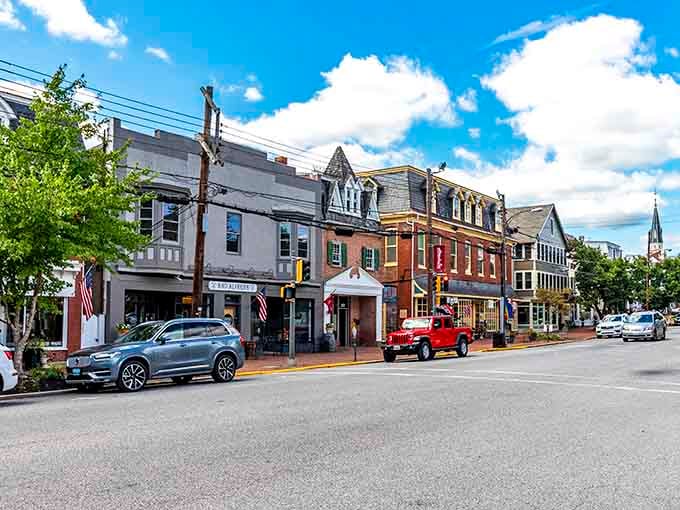 American flags wave over brick buildings that have witnessed centuries of history and countless perfect photo ops.
