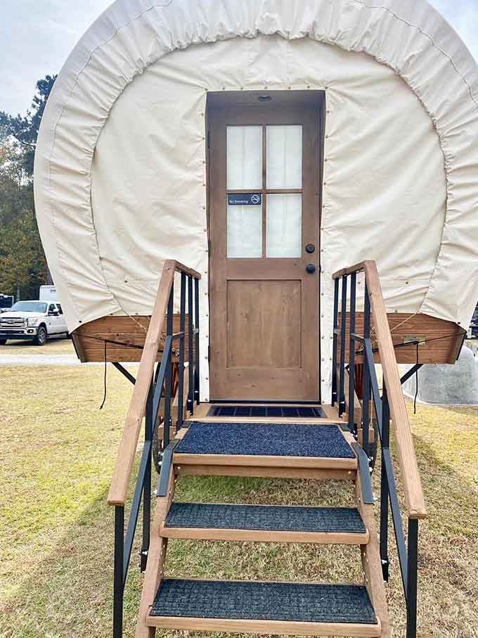 That wooden door is the only thing standing between you and your best sleep as a pioneer.