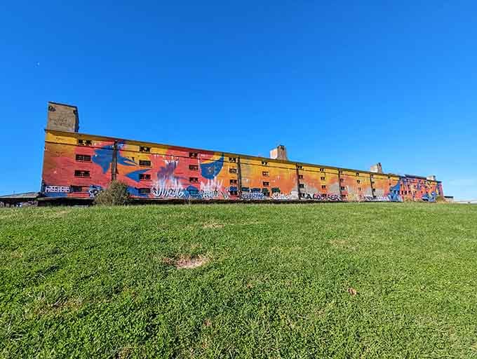 This isn't your grandmother's warehouse anymore, unless your grandmother was really into vibrant murals and urban expression.