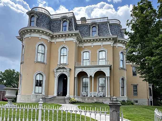 The Culbertson Mansion stands tall and proud, like it knows exactly how good it looks.