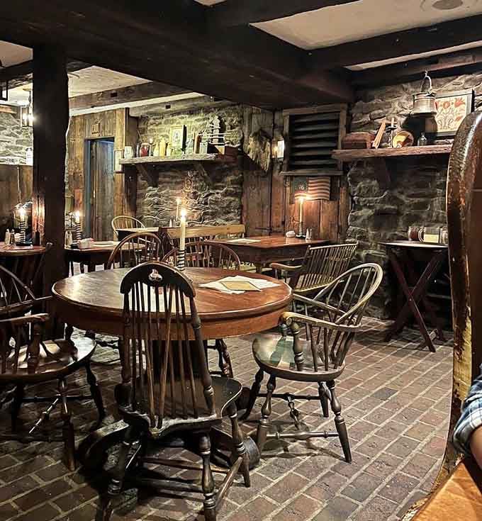 Candlelight, brick floors, and Windsor chairs that have seen more history than most textbooks. Pull up a seat and stay awhile.