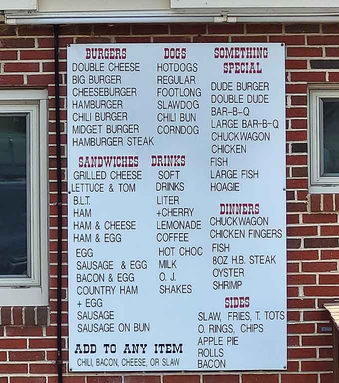 This menu board is basically a choose-your-own-adventure novel, except every ending involves you being extremely satisfied and slightly sleepy.