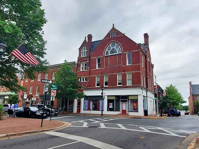 That red brick beauty isn't just pretty, it's been the town's architectural anchor for generations.