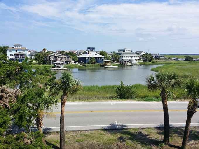 Palmetto trees, calm tidal creeks, and zero chain restaurants in sight. Edisto Beach is doing just fine, thank you.