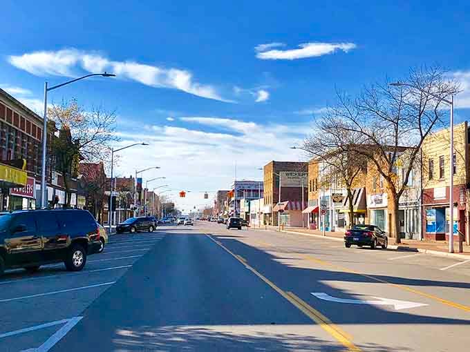 Wide streets and easy parking prove that not every downtown requires a GPS and a prayer.
