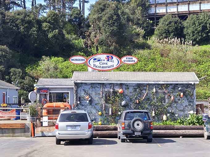 Sea Pal Cove's buoy-covered walls say everything you need to know: this place has personality and probably great fish and chips.
