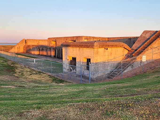 Golden hour hits different when the walls you're admiring have been standing since before your grandparents were born.