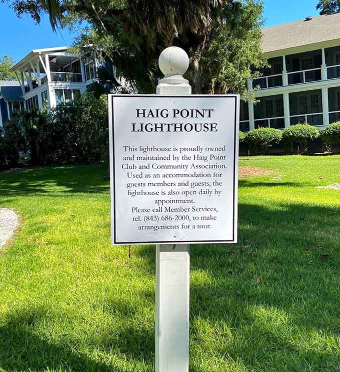 The sign says it all: history, hospitality, and a phone number that could change your entire weekend plans.