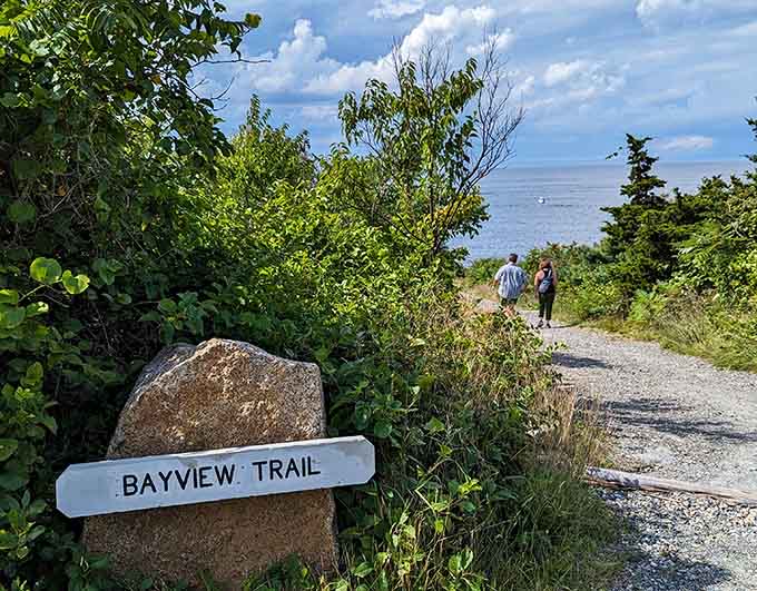 The Bayview Trail beckons hikers toward ocean vistas that'll make you forget all about your daily commute and email inbox.