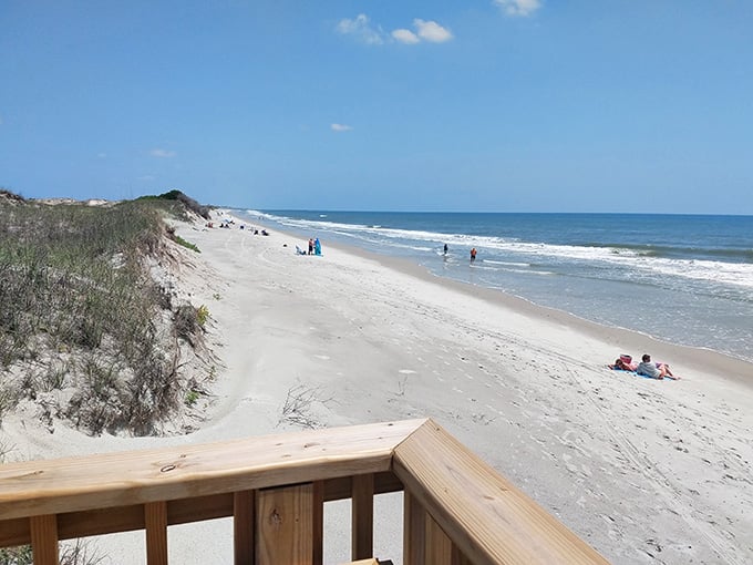 Miles of untouched coastline where your biggest decision is whether to walk left or right along the shore.