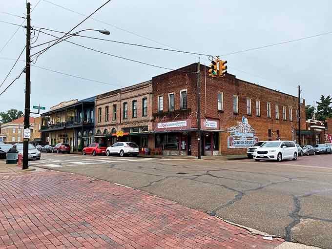 Downtown Jefferson's historic storefronts stand shoulder to shoulder like old friends who never left the neighborhood.