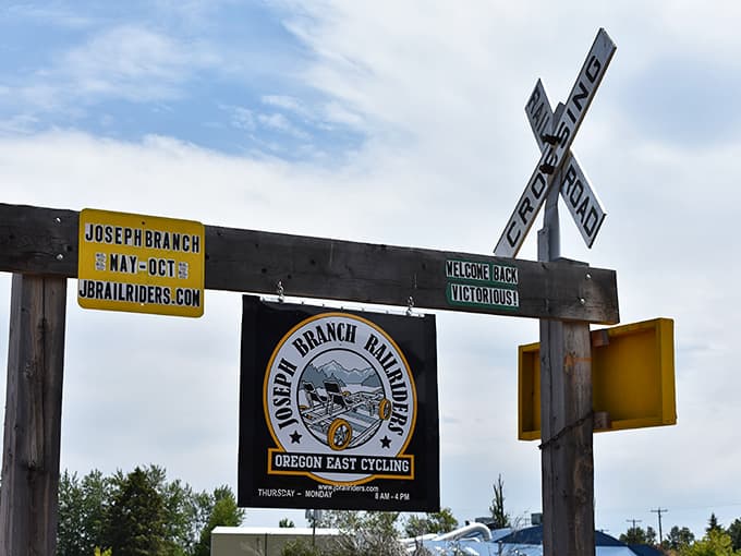 That welcoming sign promises adventure, and spoiler alert: it absolutely delivers on every single word.