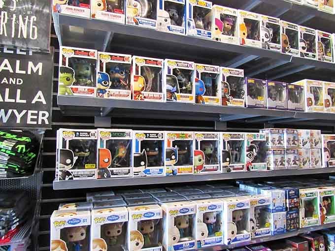 Funko Pop collectors, prepare your wallets: this wall of vinyl figures is basically a treasure hunt.