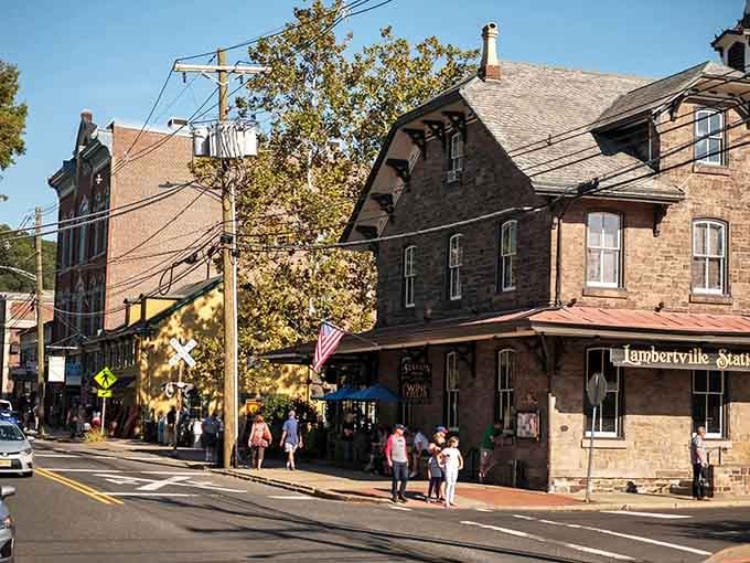 Historic stone buildings and sidewalk strollers tell you everything you need to know: this town means business, the good kind.