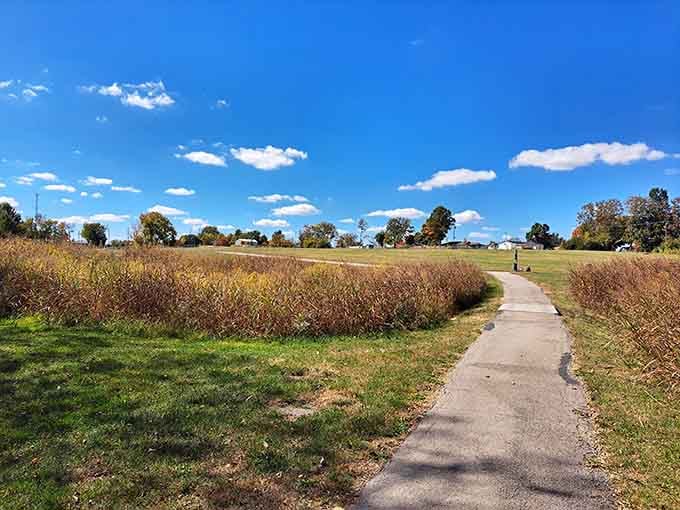 Walking paths that wind through native grasses prove the journey matters just as much as the destination.