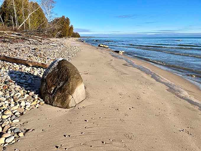 Lake Michigan called. It said stop overthinking everything and just come sit on this beach for a while.
