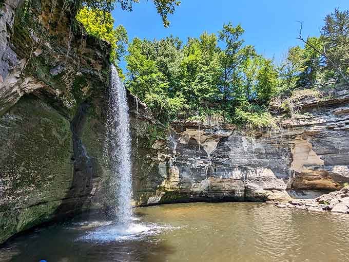 Standing before Minneopa's lower falls feels like discovering your own private Niagara, minus the souvenir shops.