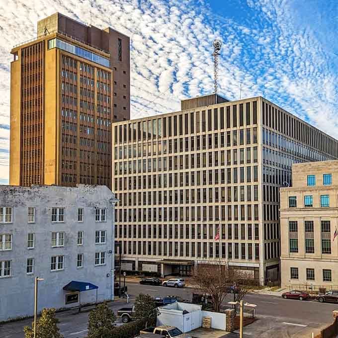 Downtown Mobile blends historic charm with modern architecture, creating a cityscape that respects its past while embracing its future.