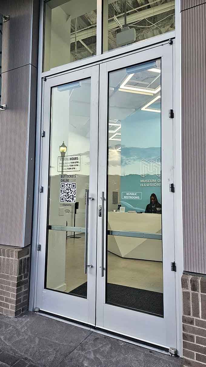 Those glass doors look innocent enough, but don't let them fool you, nothing inside is what it seems.