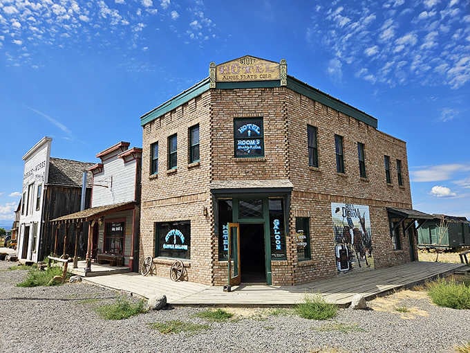 The Stott Hotel stands ready to welcome guests who'll never check in, preserved perfectly from another era entirely.