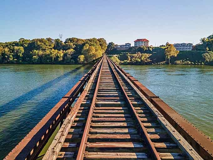 Those old railroad tracks aren't going anywhere, and honestly, neither will you once you see this view.