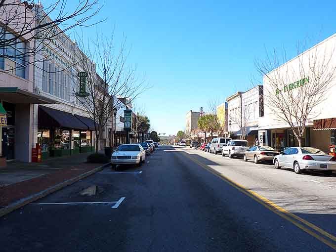 Downtown Orangeburg in winter still looks like a postcard somebody actually meant to send.