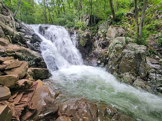 When the Rose River means business, it really means business. This is nature's version of a standing ovation.