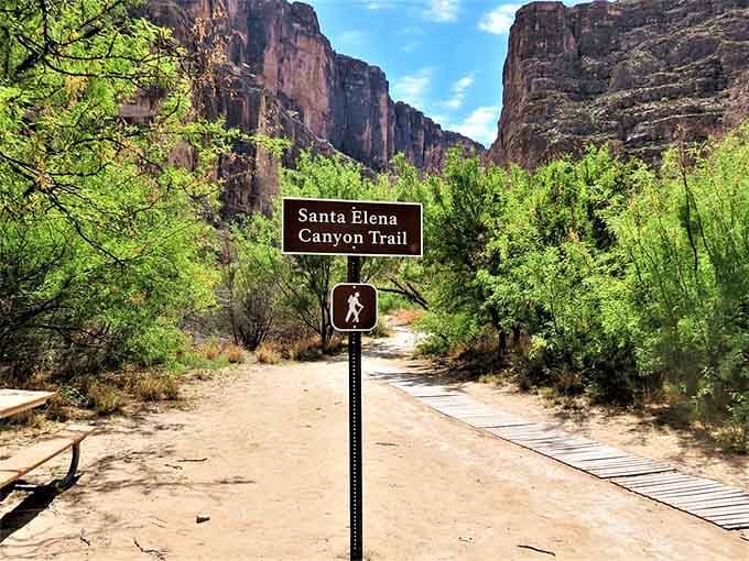The sign says trail. Your heart says adventure. Your legs will have opinions later.