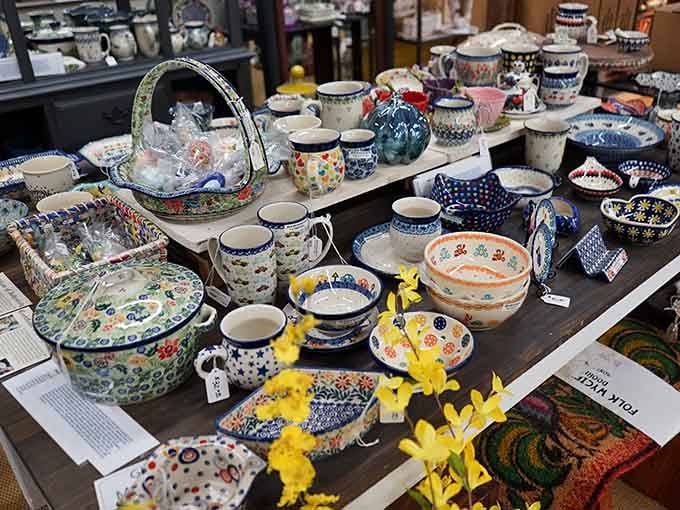 Polish pottery so gorgeous you'll want to eat cereal three times a day just to use these beauties.