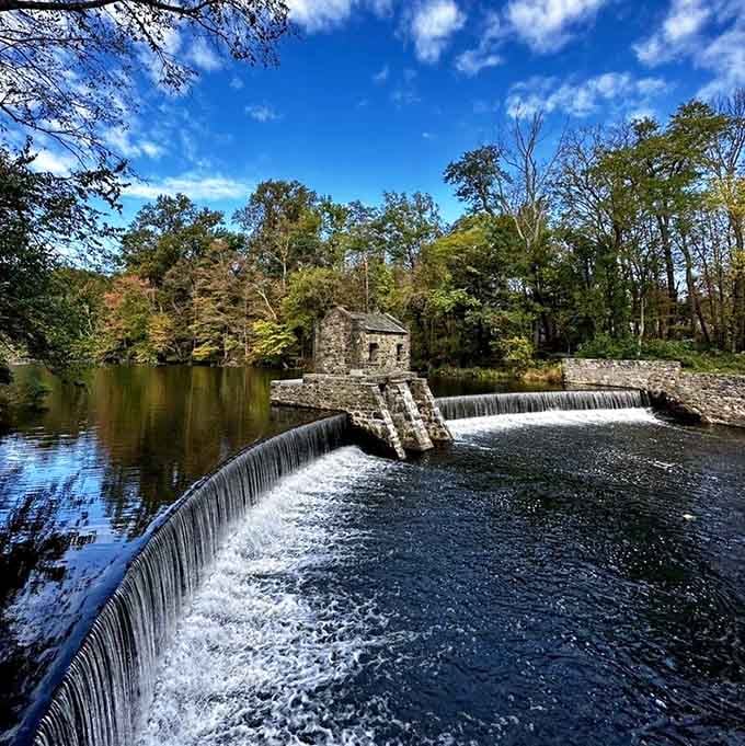 Water, stone, and sky all showing up at once. New Jersey really didn't have to do all this, but here we are.