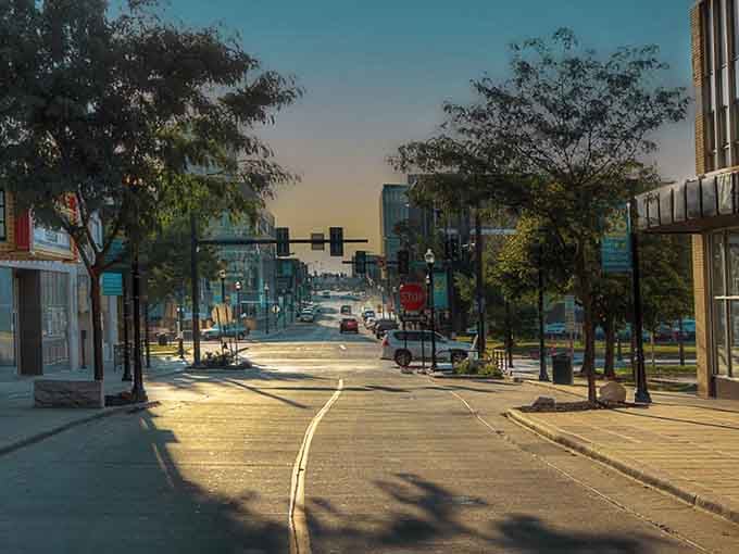 Park Central East at dawn, where the streets are wide, the air is fresh, and nobody's rushing anywhere yet.