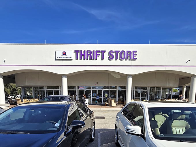 When the parking lot's this full, you know the deals inside are absolutely worth fighting for.