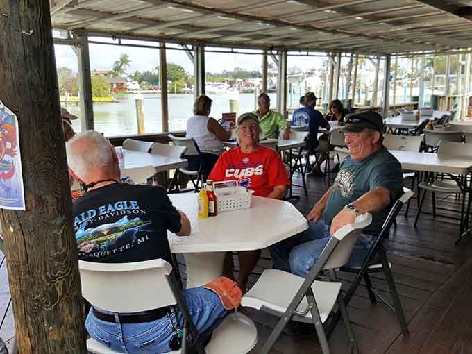 Waterfront dining doesn't get more honest than this. Pull up a chair, watch the boats, and let the water do the talking.