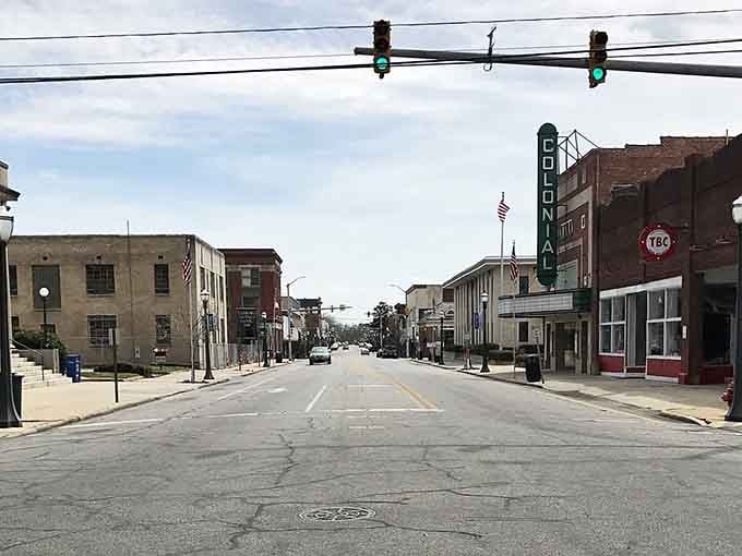 Main Street stretches out like an invitation to slow down and actually enjoy your Saturday afternoon.